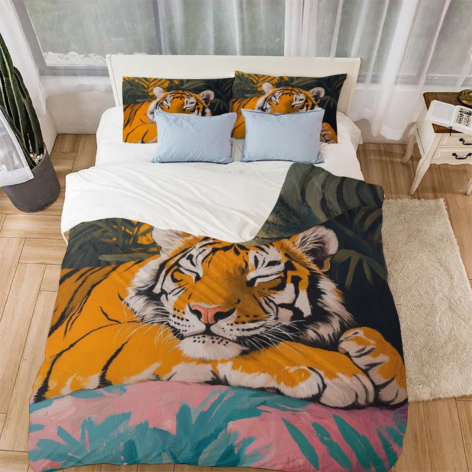 Tiger 3D Printed Quilt Cover Duvet Cover Comforter Covers Bedding Set ...
