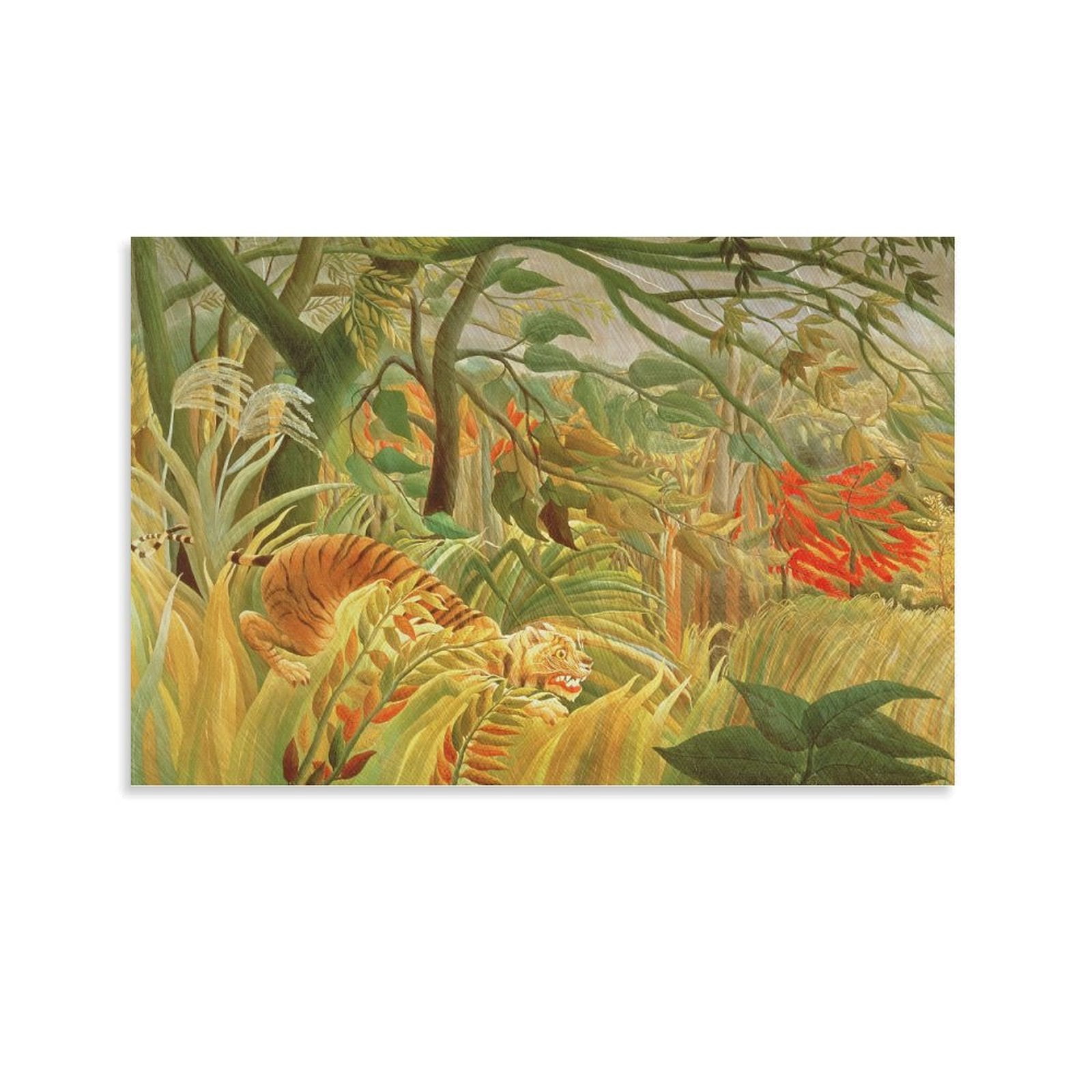 Tiger in A Tropical Storm Henri Rousseau Poster Room Aesthetic Poster ...