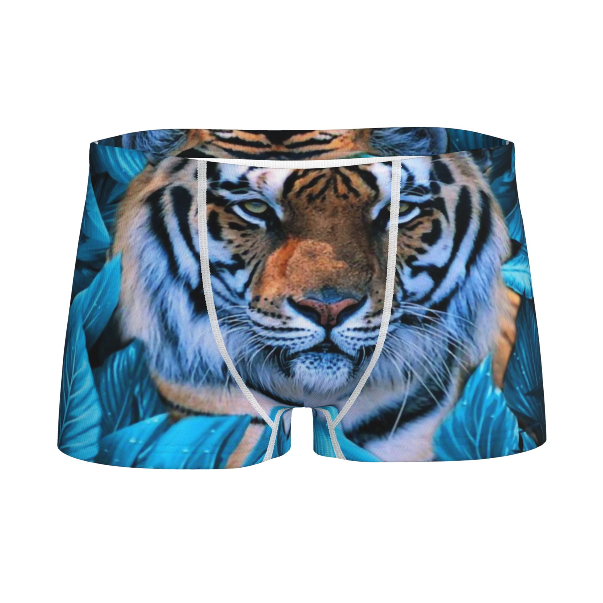 Tiger African Wildlife King Boys'100% Cotton Boxer Brief Soft Moisture ...