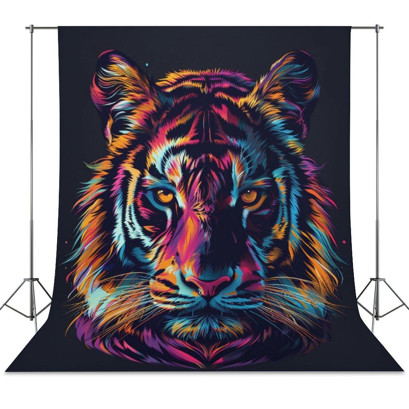 Tiger Animal Graffiti Backdrop Background for Photography Photo Booth ...