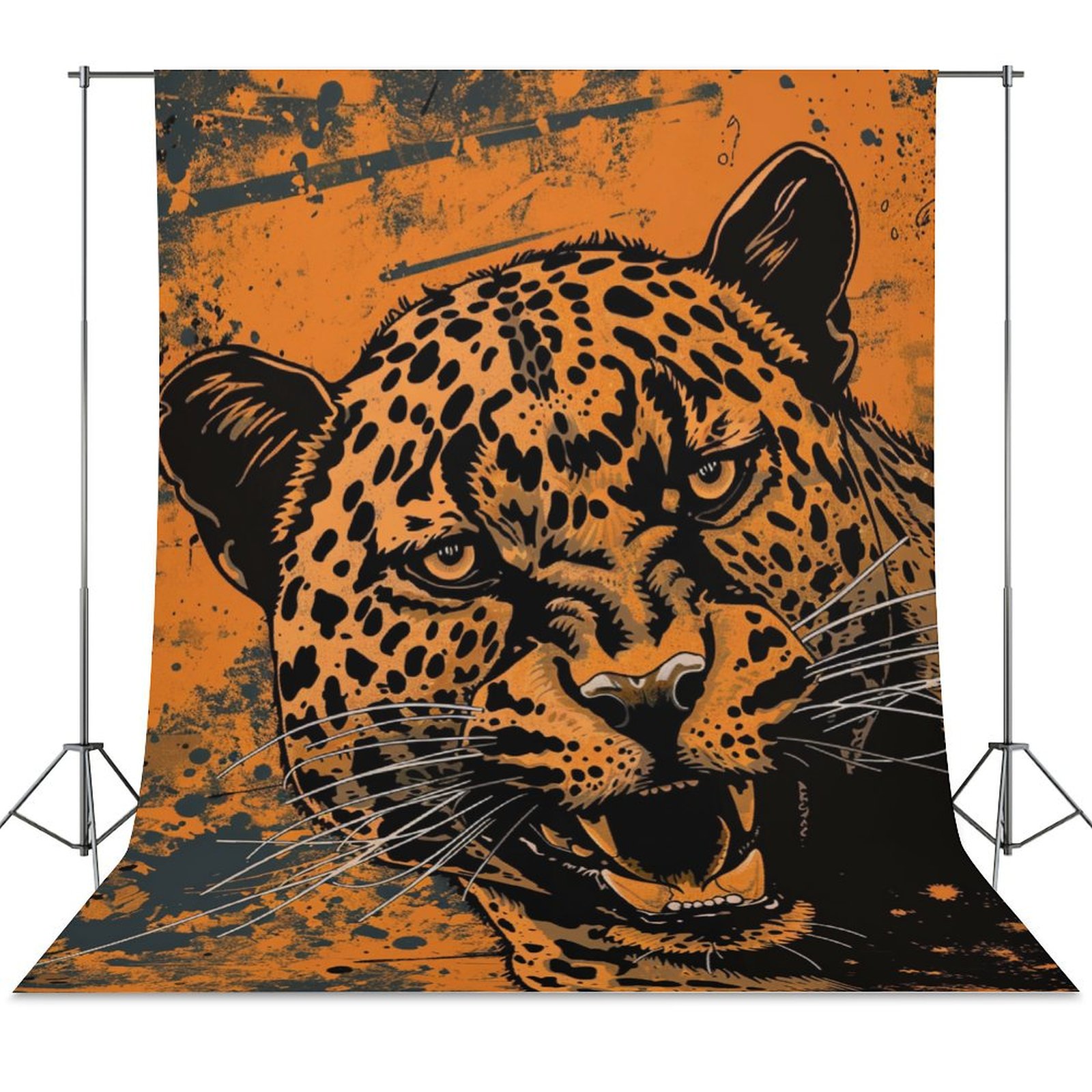 Tiger Animal Graffiti Backdrop Background for Photography Photo Booth ...