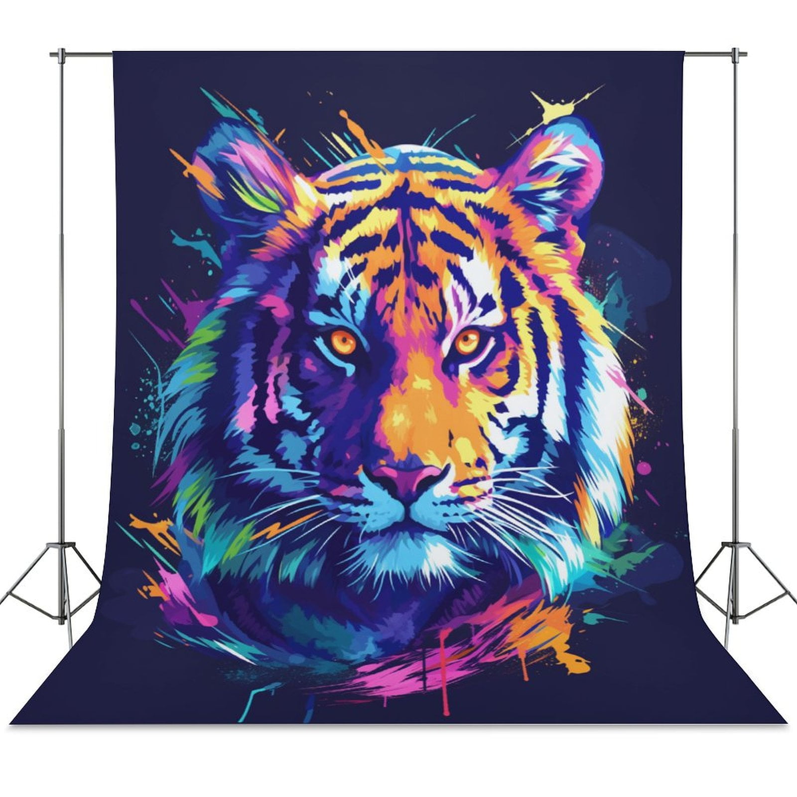 Tiger Animal Graffiti Backdrop Background for Photography Photo Booth ...