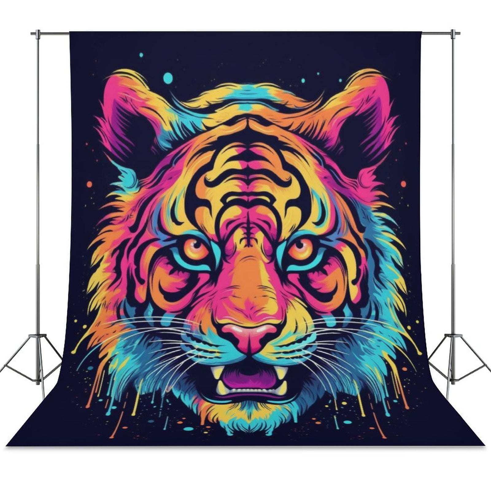 Tiger Animal Graffiti Backdrops for Photography for Party Backdrop ...