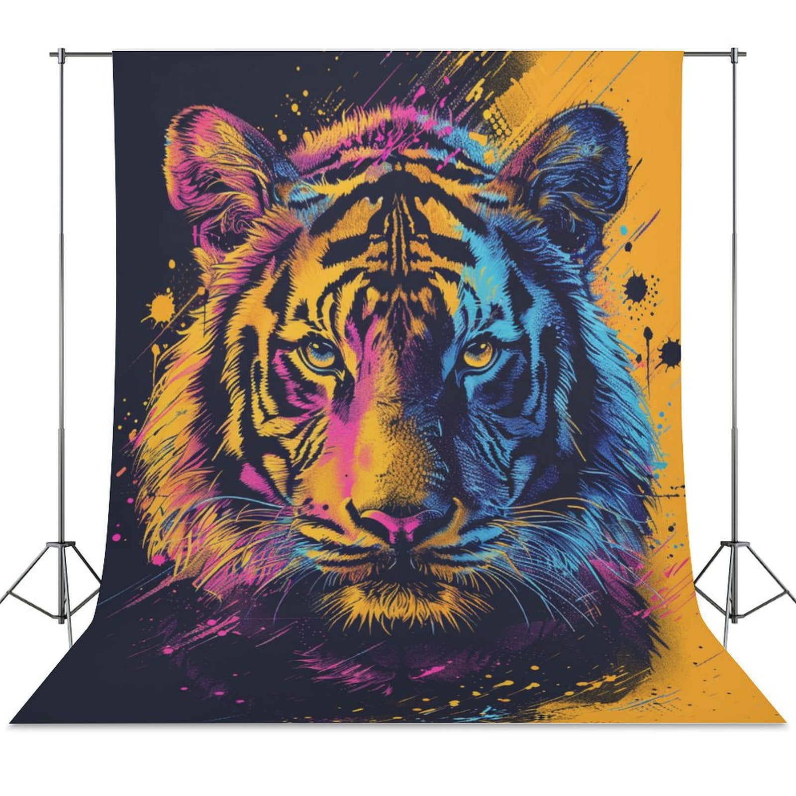 Tiger Animal Graffiti Backdrops for Photography for Party Backdrop ...