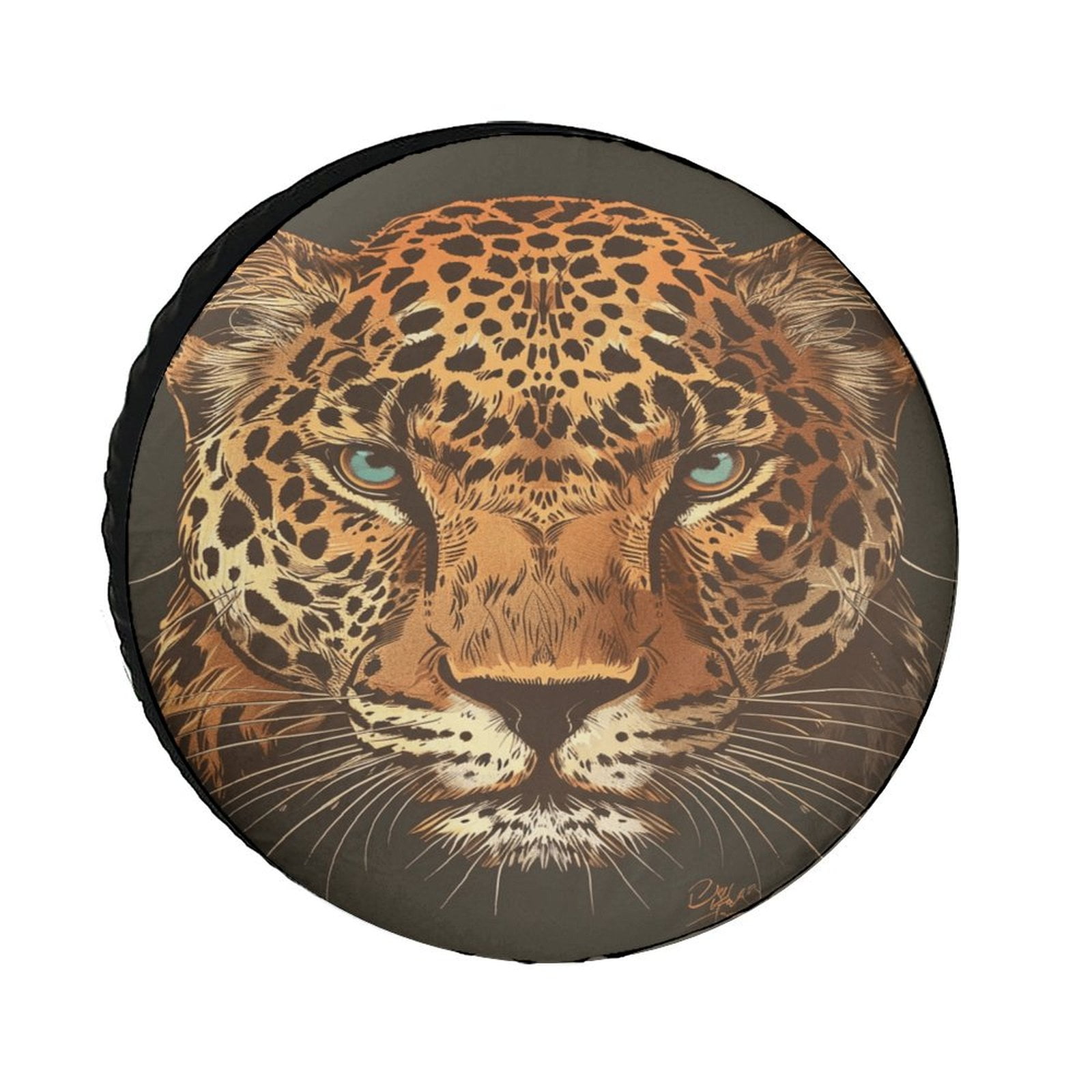 Tiger Animal Graffiti Spare Tire Cover,Universal Wheel Tire Cover for ...