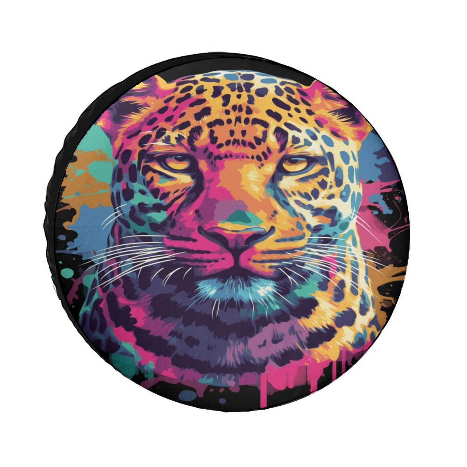 Tiger Animal Graffiti Spare Tire Cover,Universal Wheel Tire Cover for ...