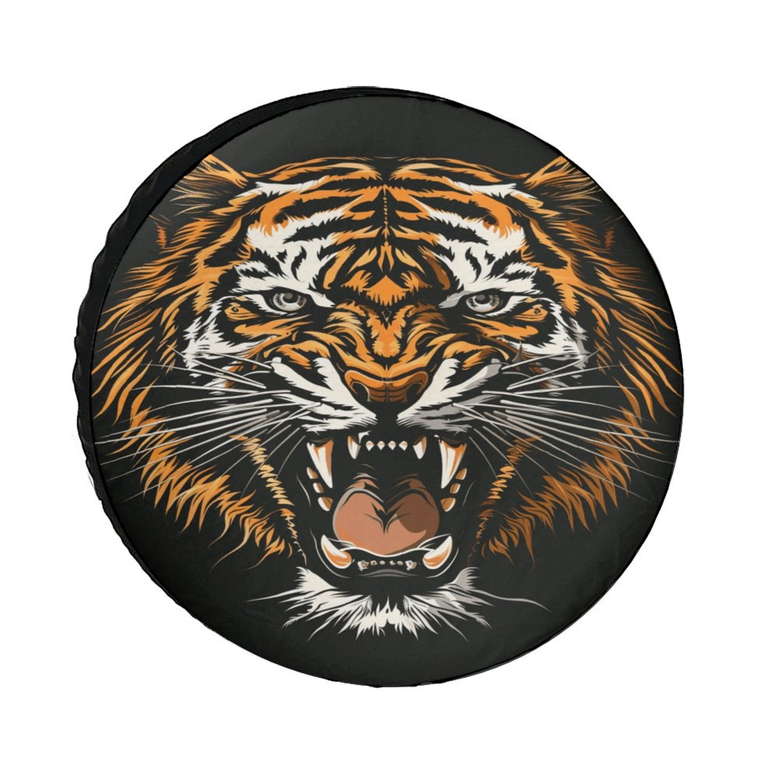Tiger Animal Graffiti Spare Tire Cover,Universal Wheel Tire Cover for ...