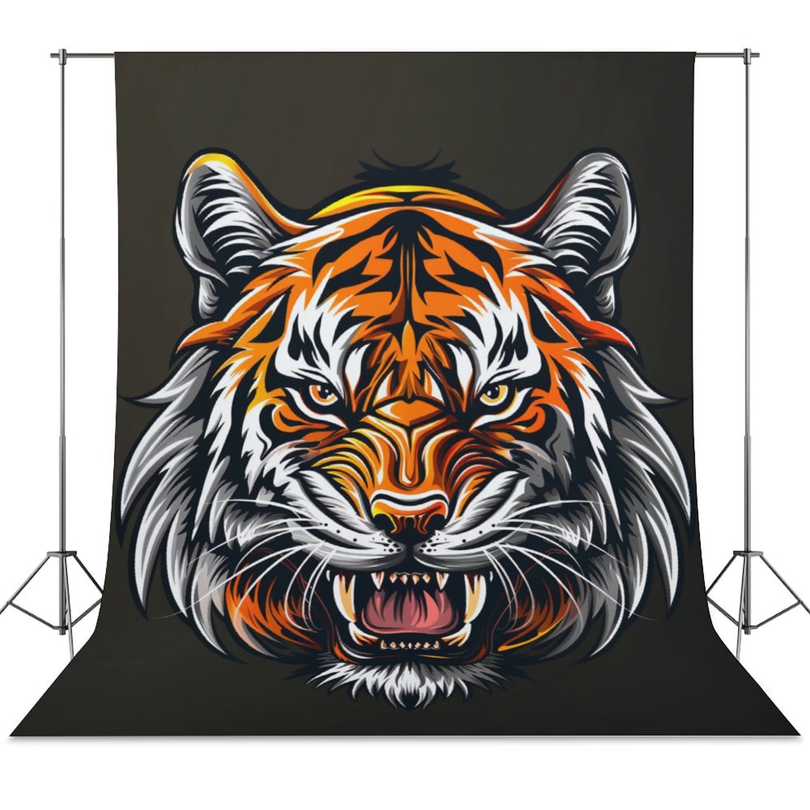 Tiger Animal Graffiti Spring Backdrop Backdrops for Photography Photo ...