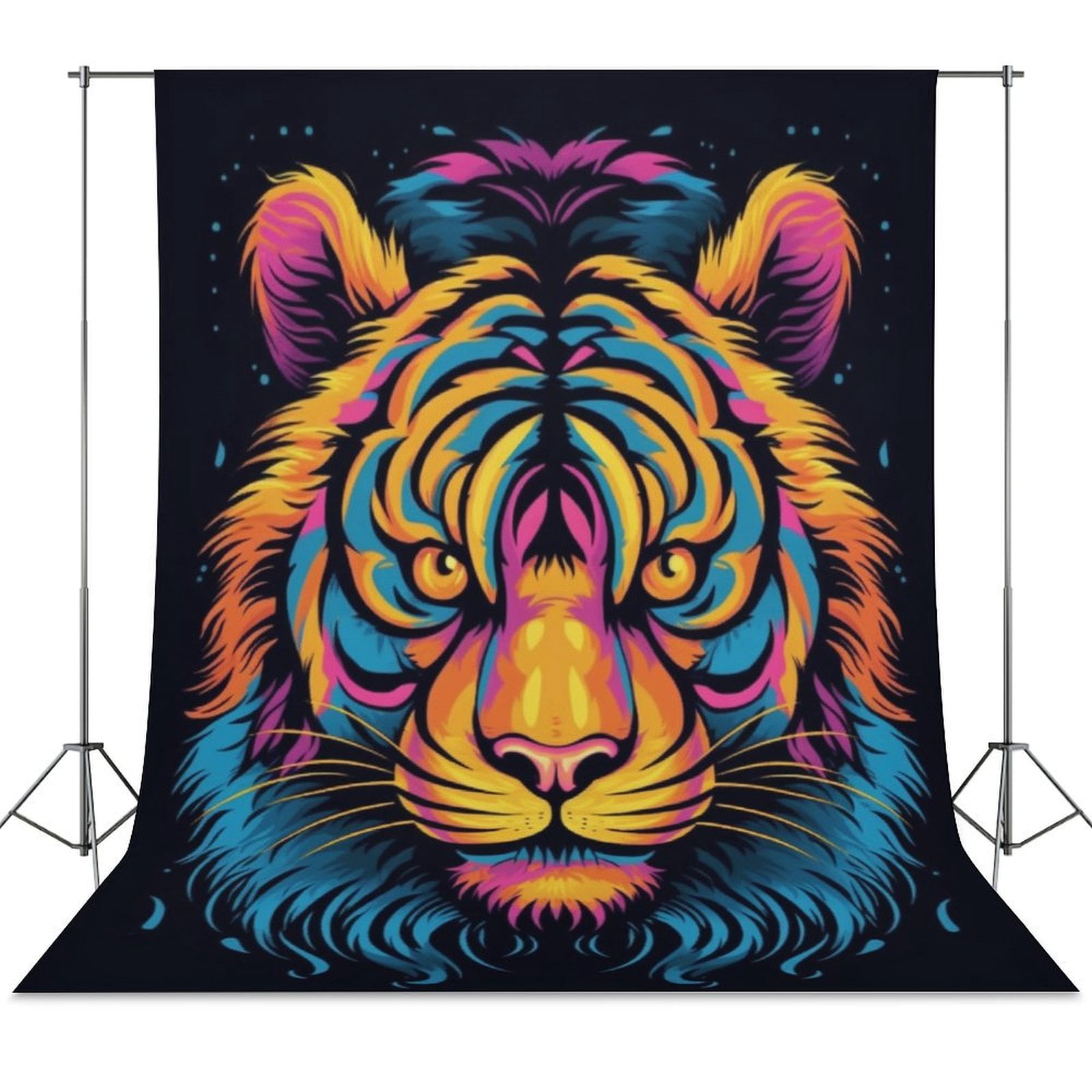 Tiger Animal Graffiti Spring Backdrop Backdrops for Photography Photo ...