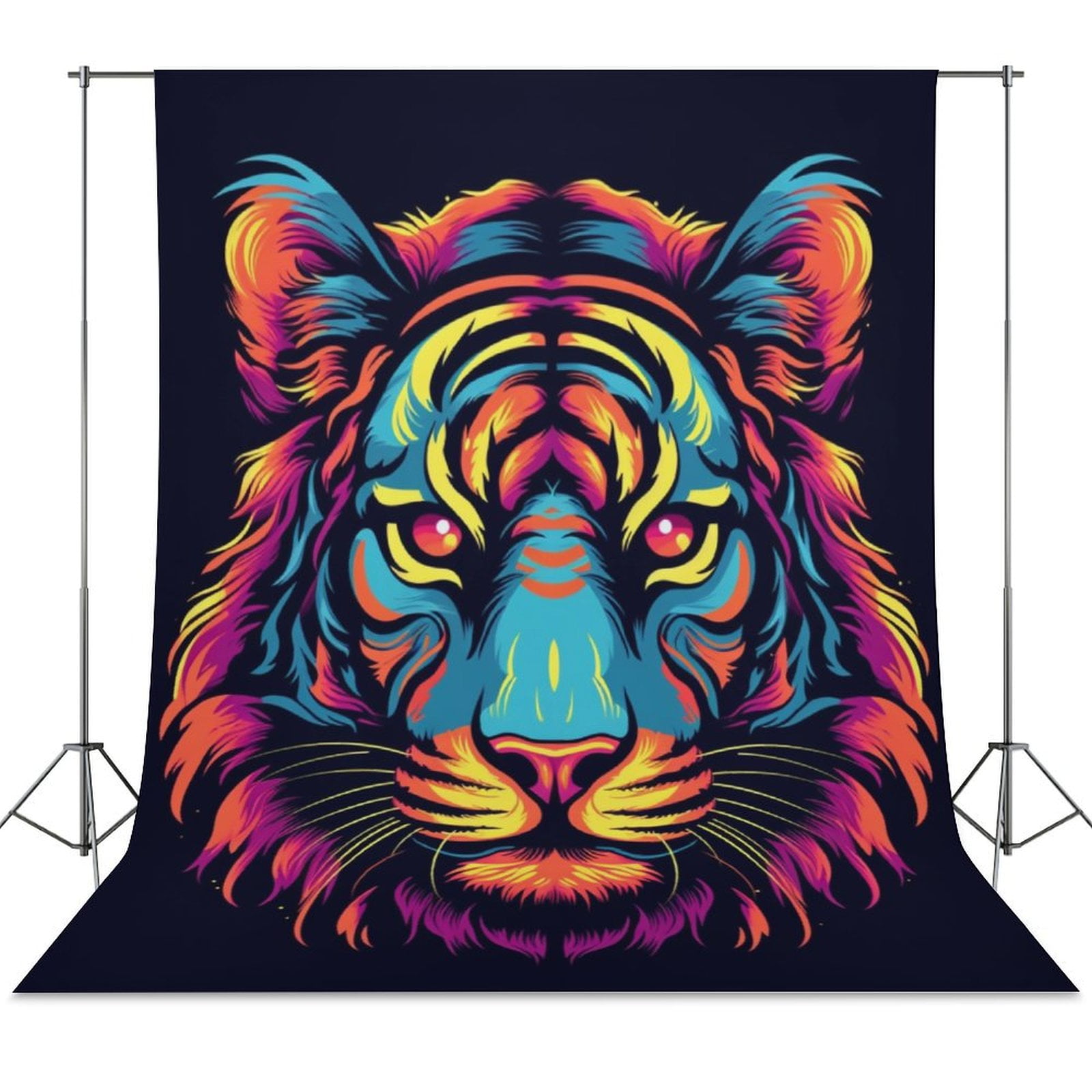 Tiger Animal Graffiti Spring Backdrop Backdrops for Photography Photo ...