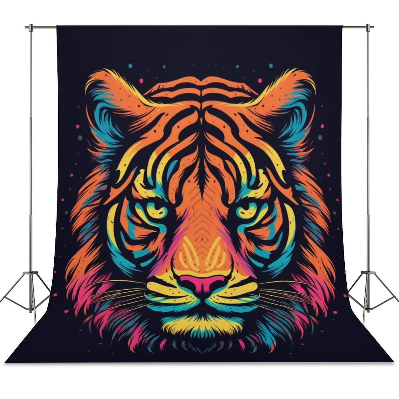 Tiger Animal Graffiti Spring Backdrop Backdrops for Photography Photo ...