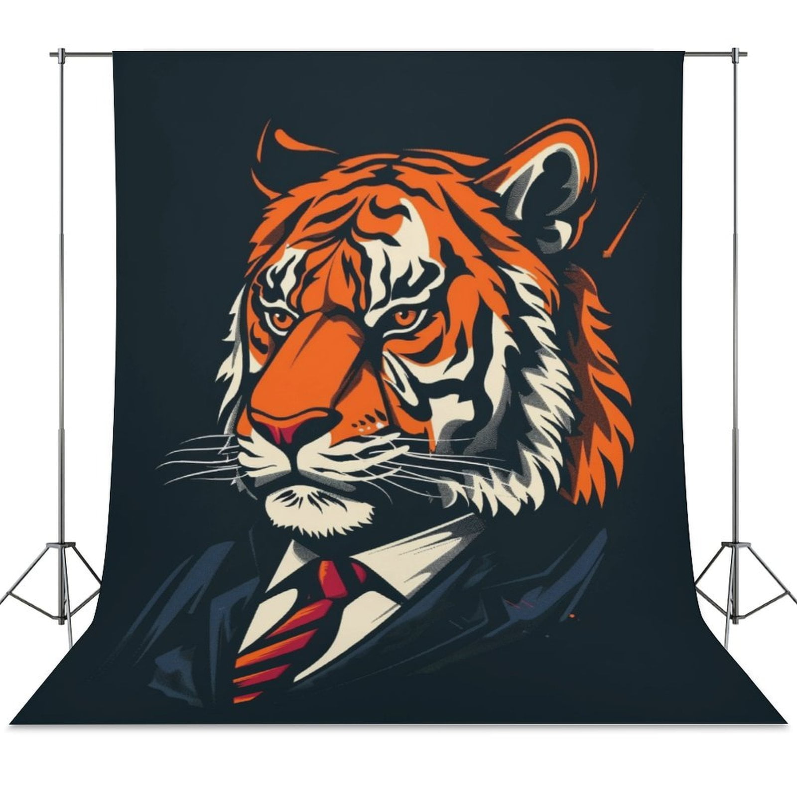 Tiger Animal Graffiti Spring Wall Backdrop Background Floral Backdrops ...