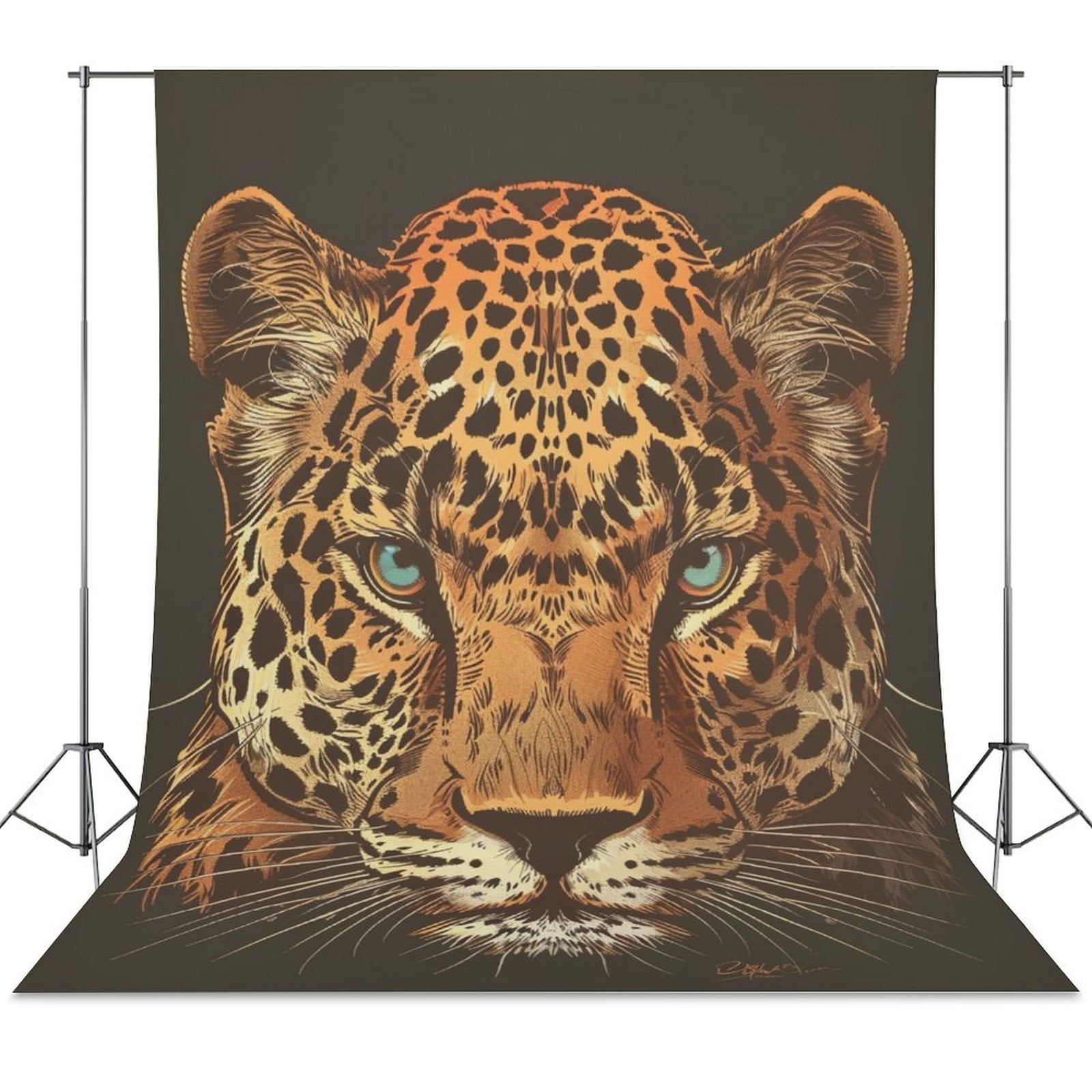 Tiger Animal Graffiti Spring Wall Backdrop Background Floral Backdrops ...