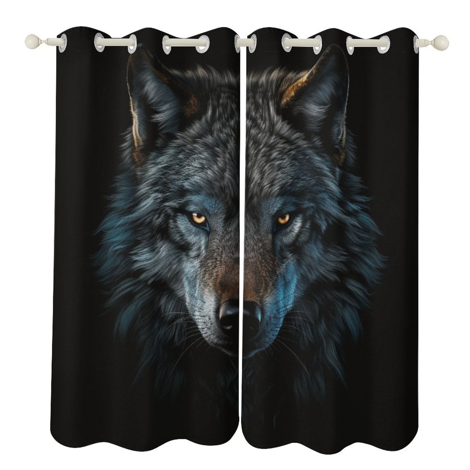 Tiger Animals Blackout Window Curtains for Bedroom Living Room Kicthen ...