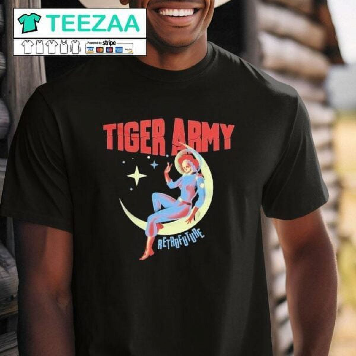 Tiger Army Retro Future Astro Girl Shirt - Walmart.com