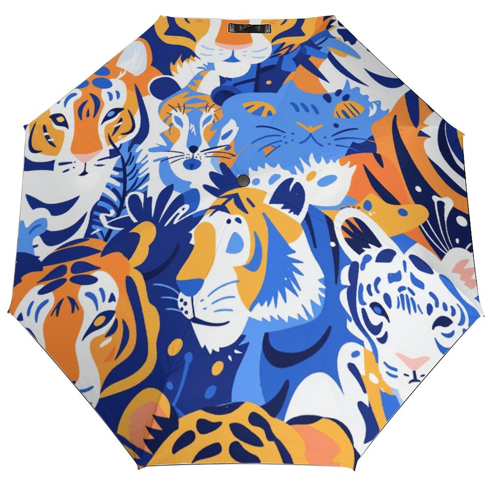 Tiger Automatic Sunny Umbrella, Sun Protection Shade, Three-fold ...