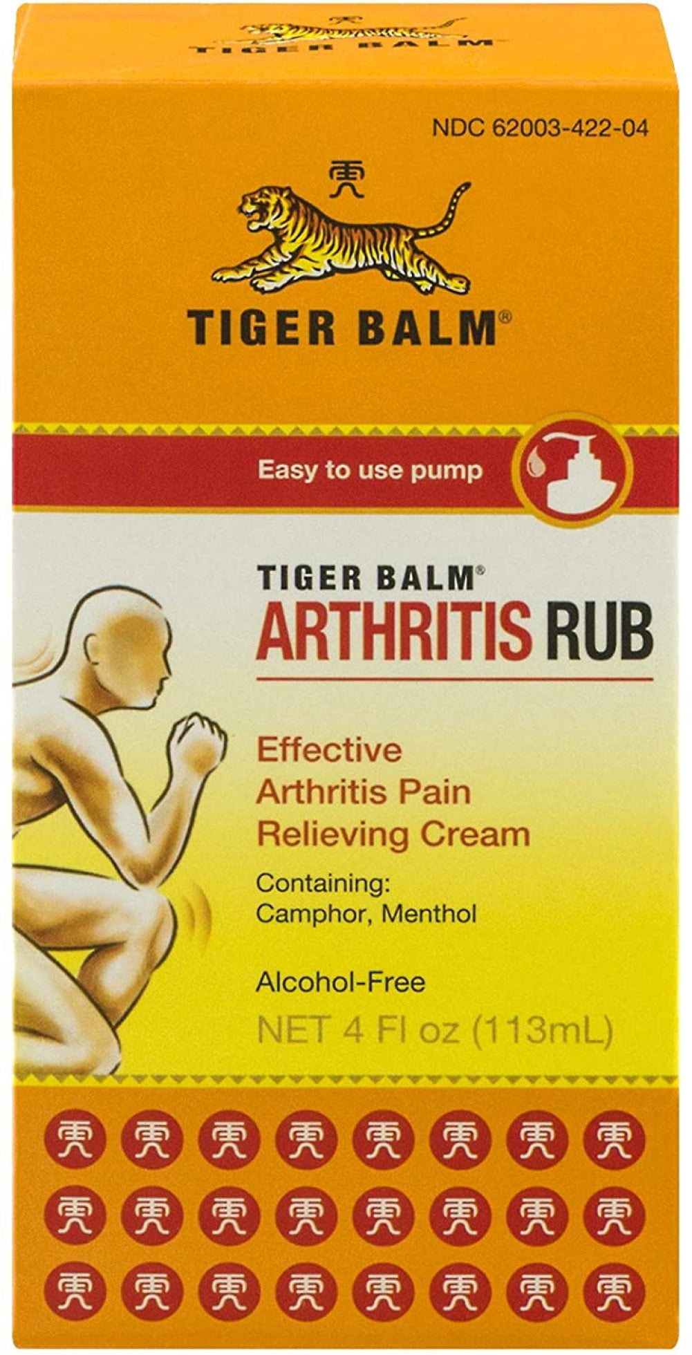 Tiger Balm Natural Joint & Muscle Relief Arthritis Rub Pain Cream, Easy ...