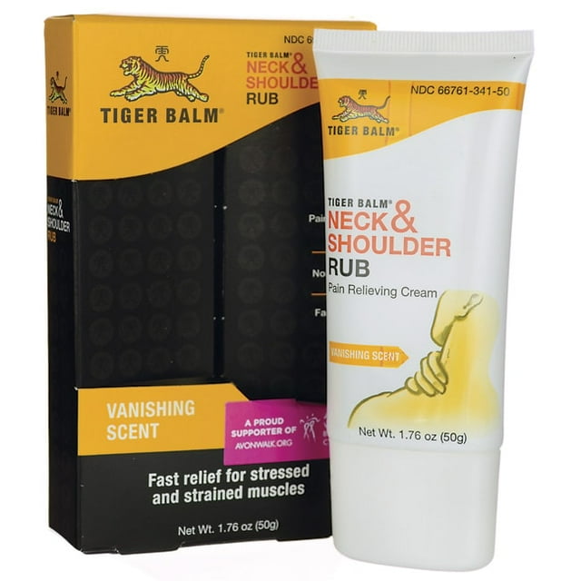 Tiger Balm Neck & Shoulder Rub, 50 g – Shoulder and Neck Topical Relief ...