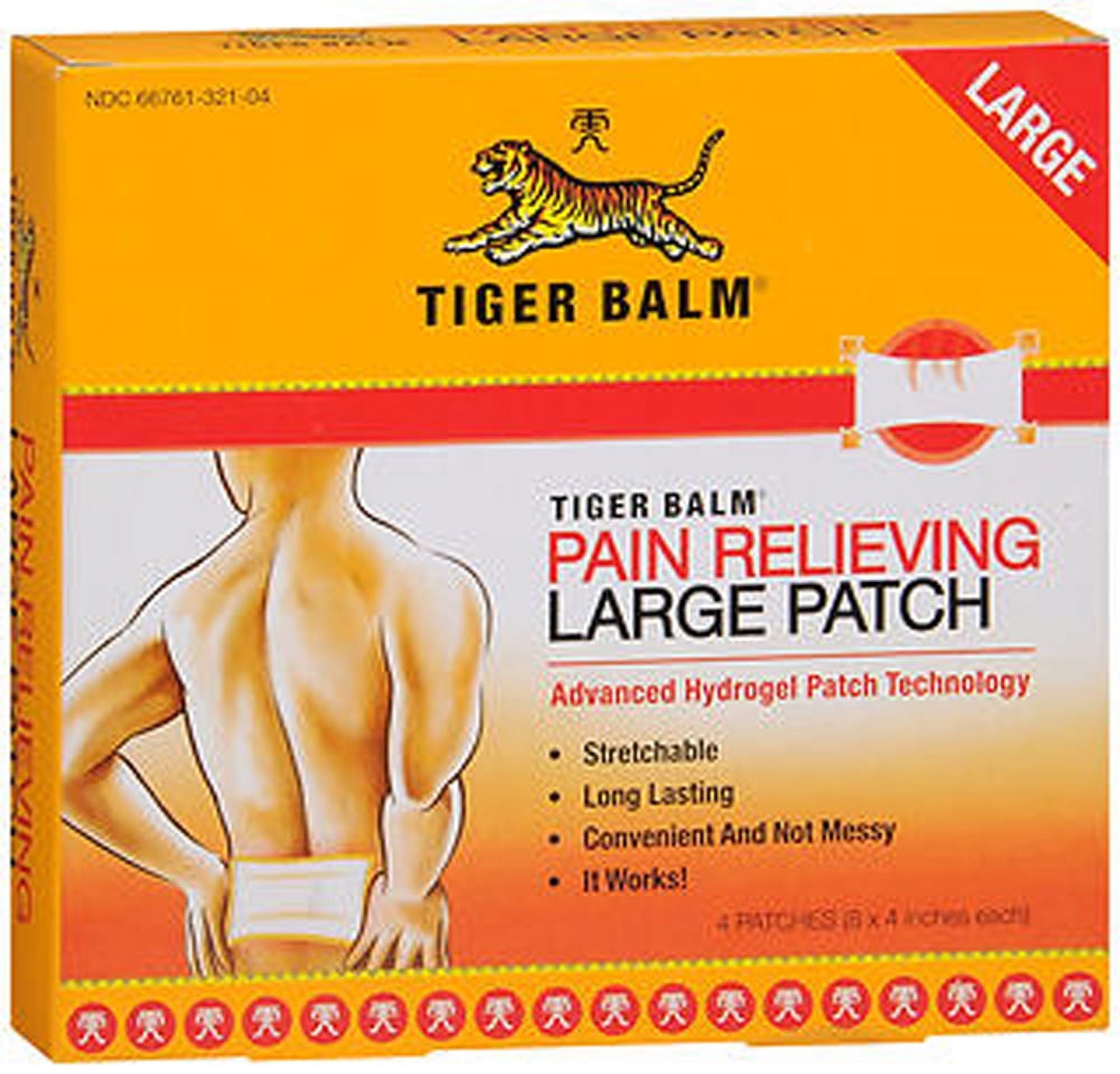Tiger Balm Pain Relieving Large Patch - 4 Ct - Walmart.com