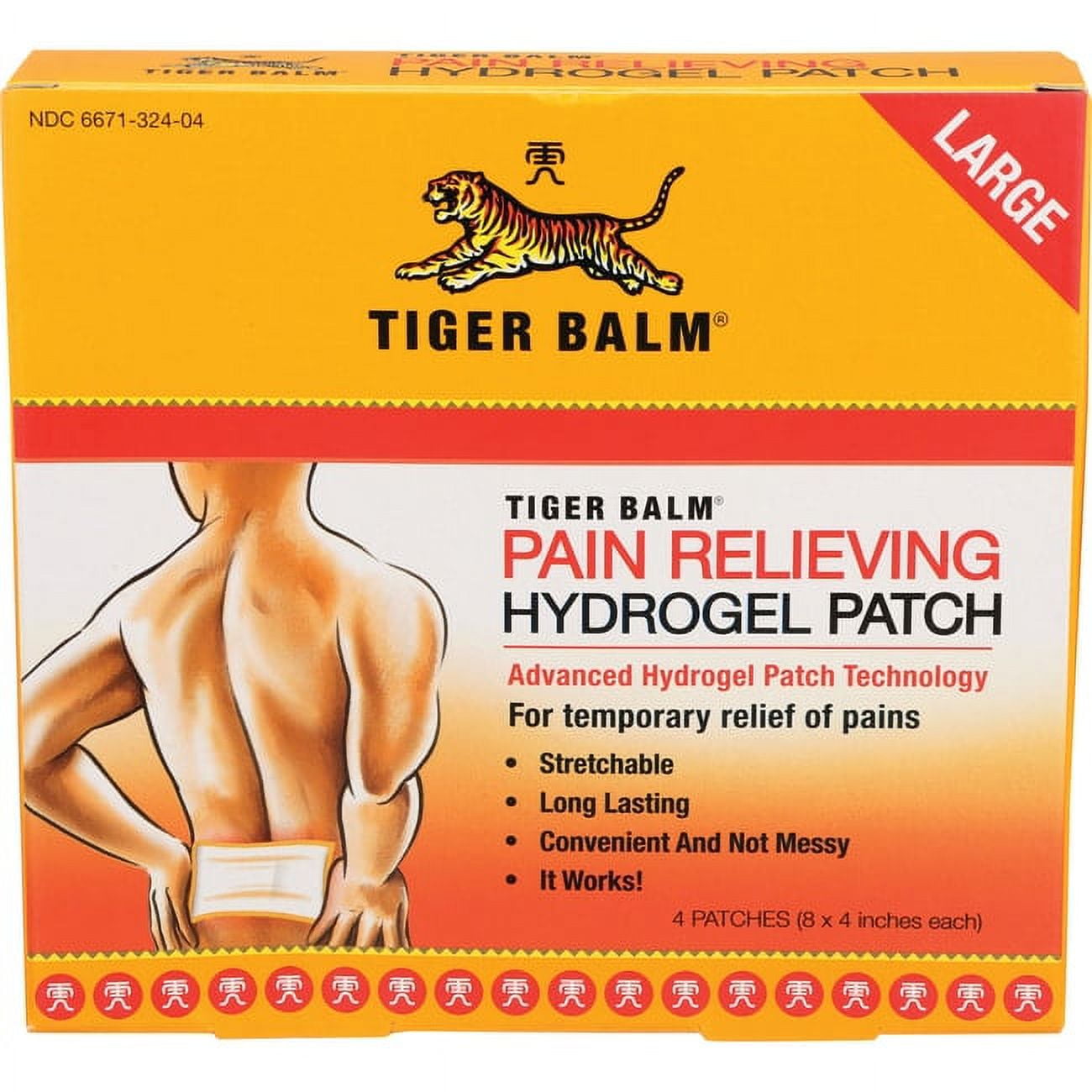 Tiger Balm Pain Relieving Large Patch - 4 Ct - Walmart.com