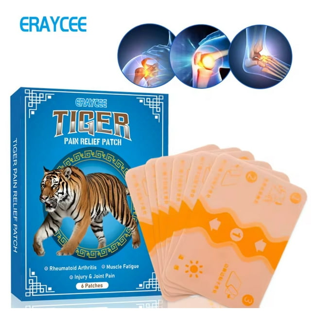 Tiger Balm Pain Relieving Patch – 6 Patches Per Pack (6 Pack) - Walmart.com