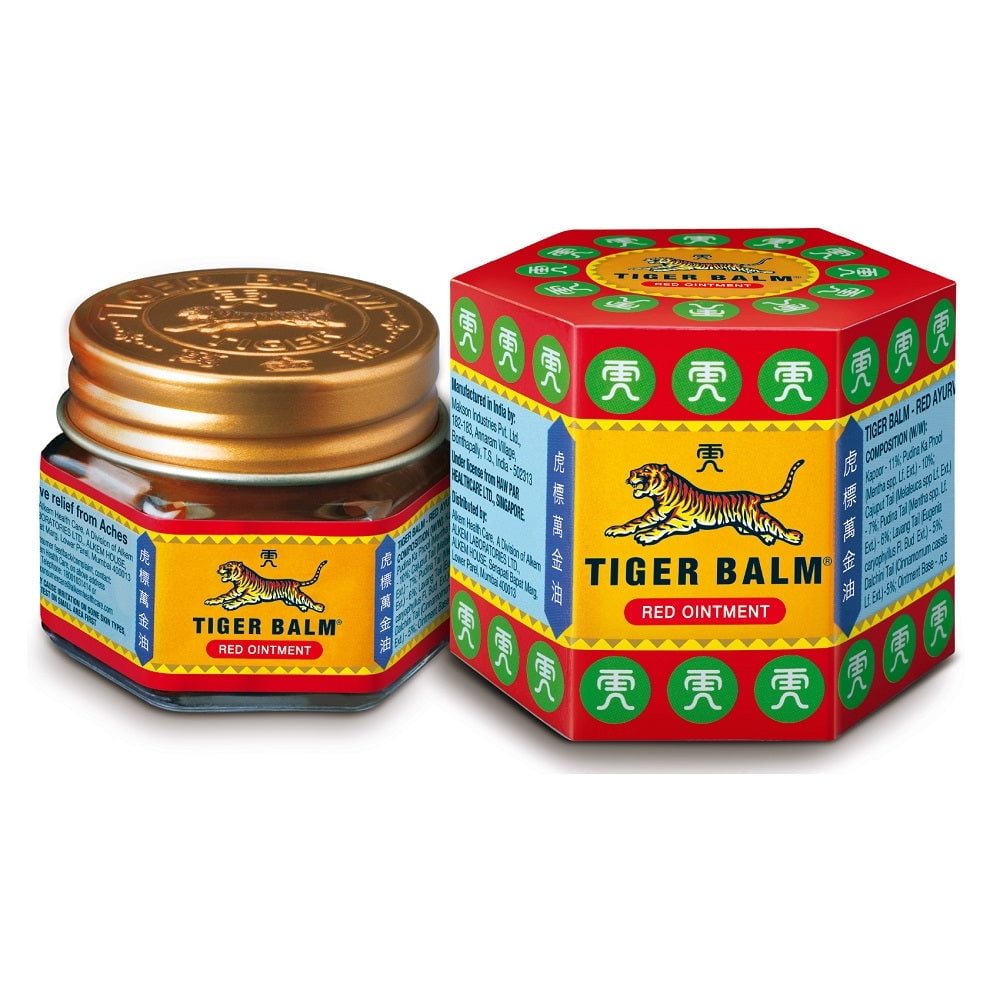 Tiger Balm Red Extra Strength Pain Relieving Ointment, 21ml, Pack of 3 ...