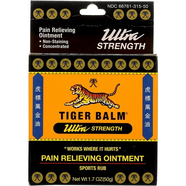 Tiger Balm Sport Rub Pain Relieving Ointment, Ultra Strength 1.70 oz ...