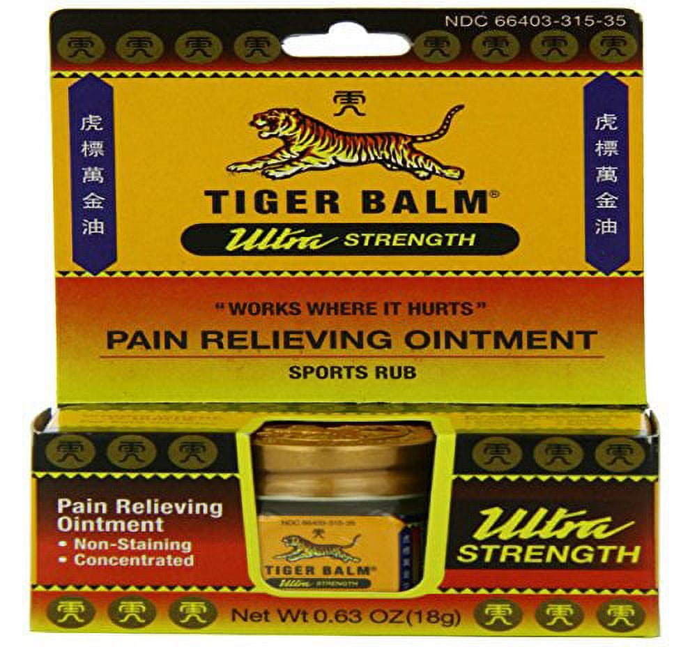 Tiger Balm Ultra Strength 0.63 oz (Pack of 10) - Walmart.com