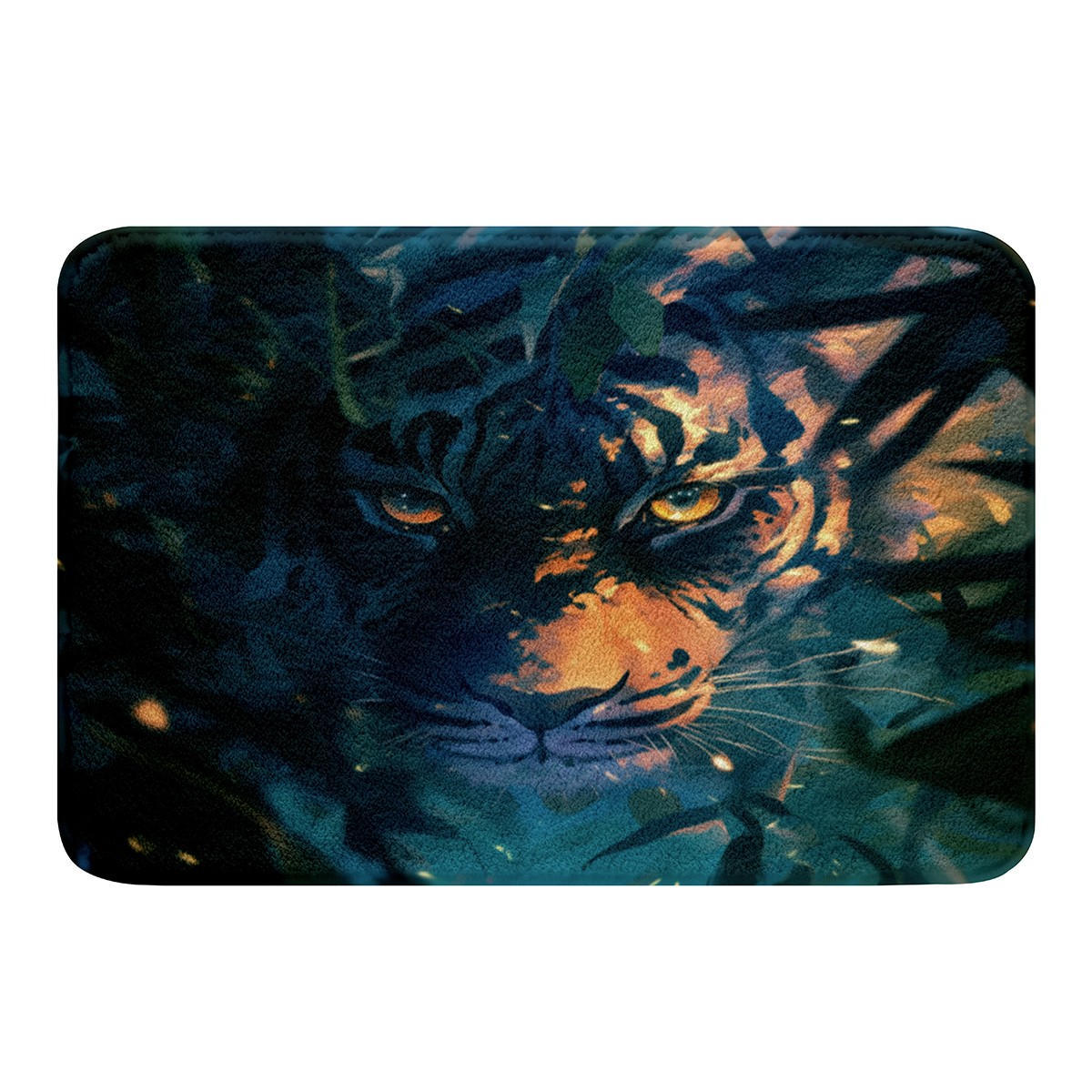 Tiger Bath Mat 16"X24" Safari Wild Animal Door Mat Jungle Wildlife ...