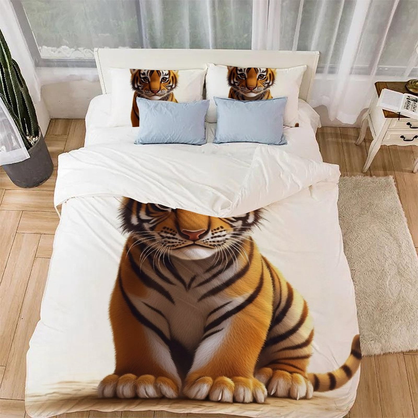 Tiger Bedding Set 3D Printed Comforter Covers Duvet Cover Quilt Cover ...