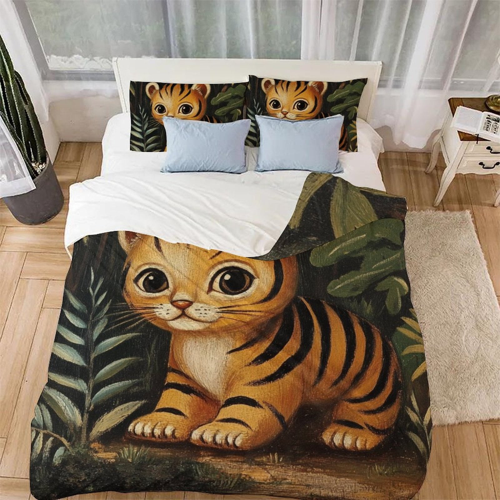 Tiger Bedding Set Duvet Cover 3D Printed Quilt Cover Comforter Covers ...