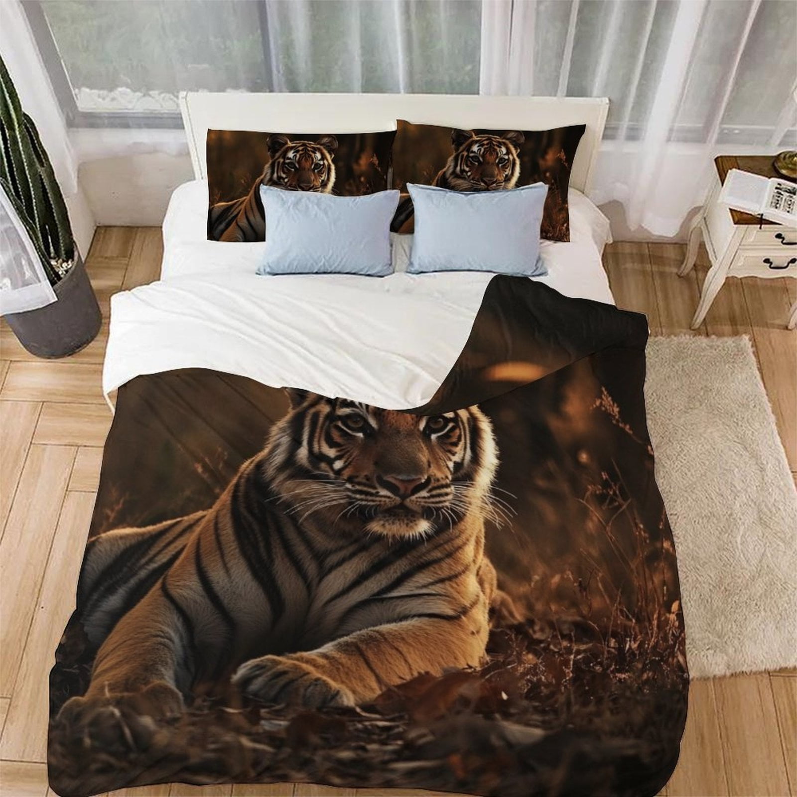 Tiger Bedding Set Quilt Cover 3D Printed Comforter Covers Duvet Cover 3 ...