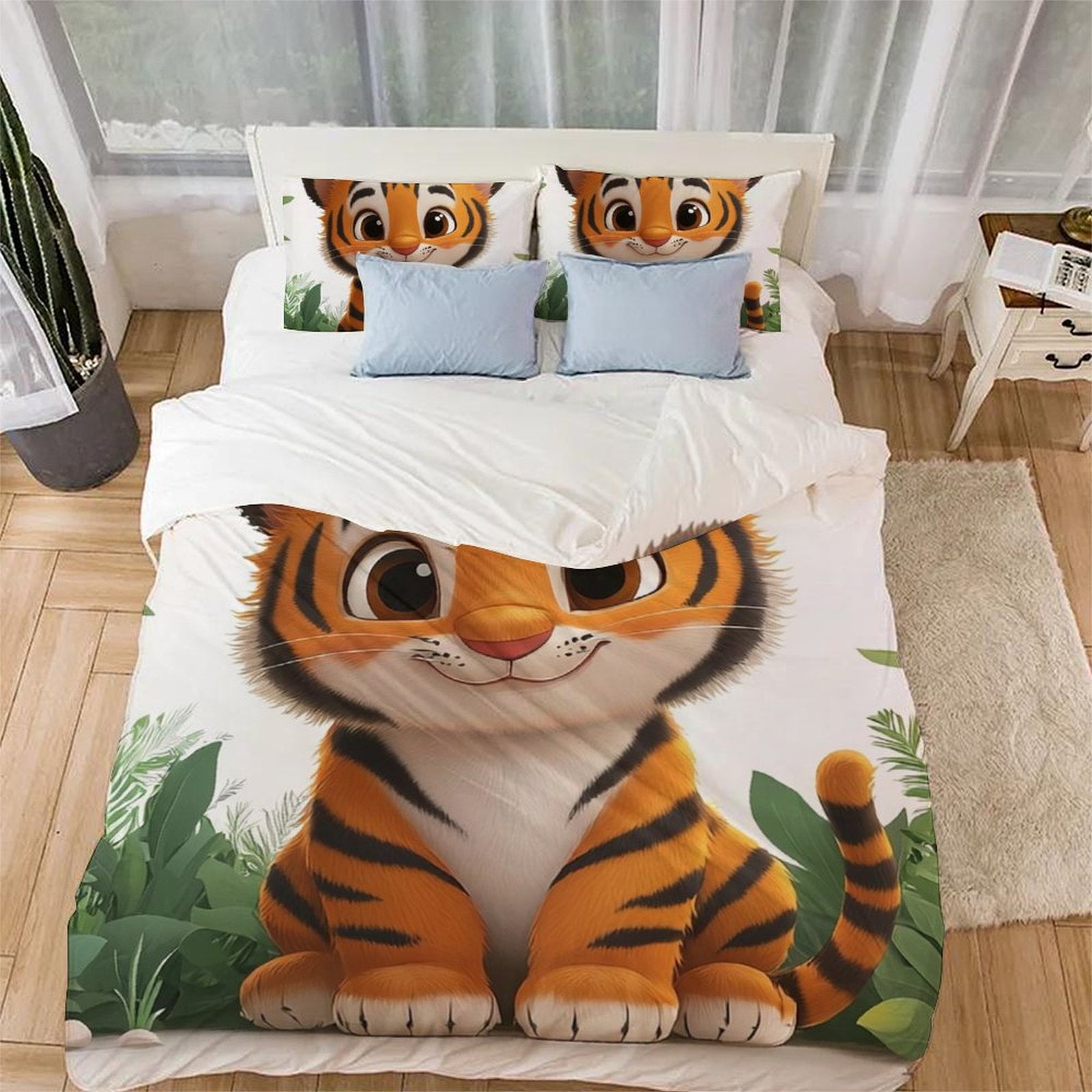Tiger Bedding Set Quilt Cover 3D Printed Comforter Covers Duvet Cover 3 ...