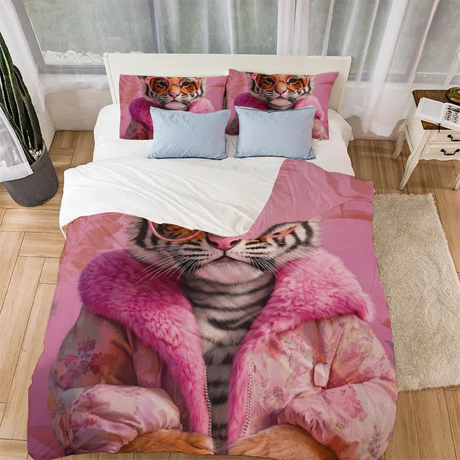 Tiger Bedding Set Quilt Cover 3D Printed Comforter Covers Duvet Cover 3 ...