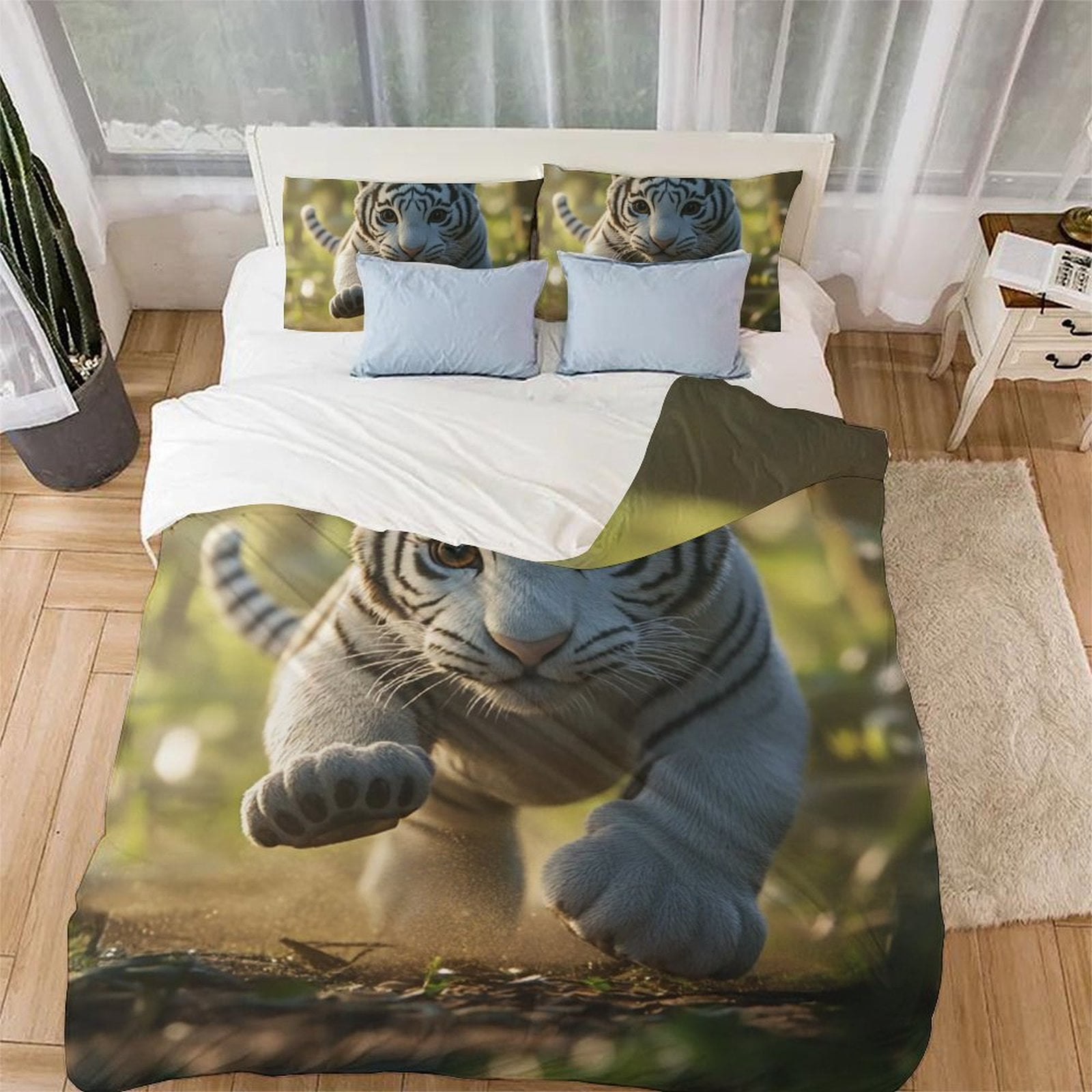 Tiger Bedding Set Quilt Cover 3D Printed Duvet Cover Comforter Covers ...