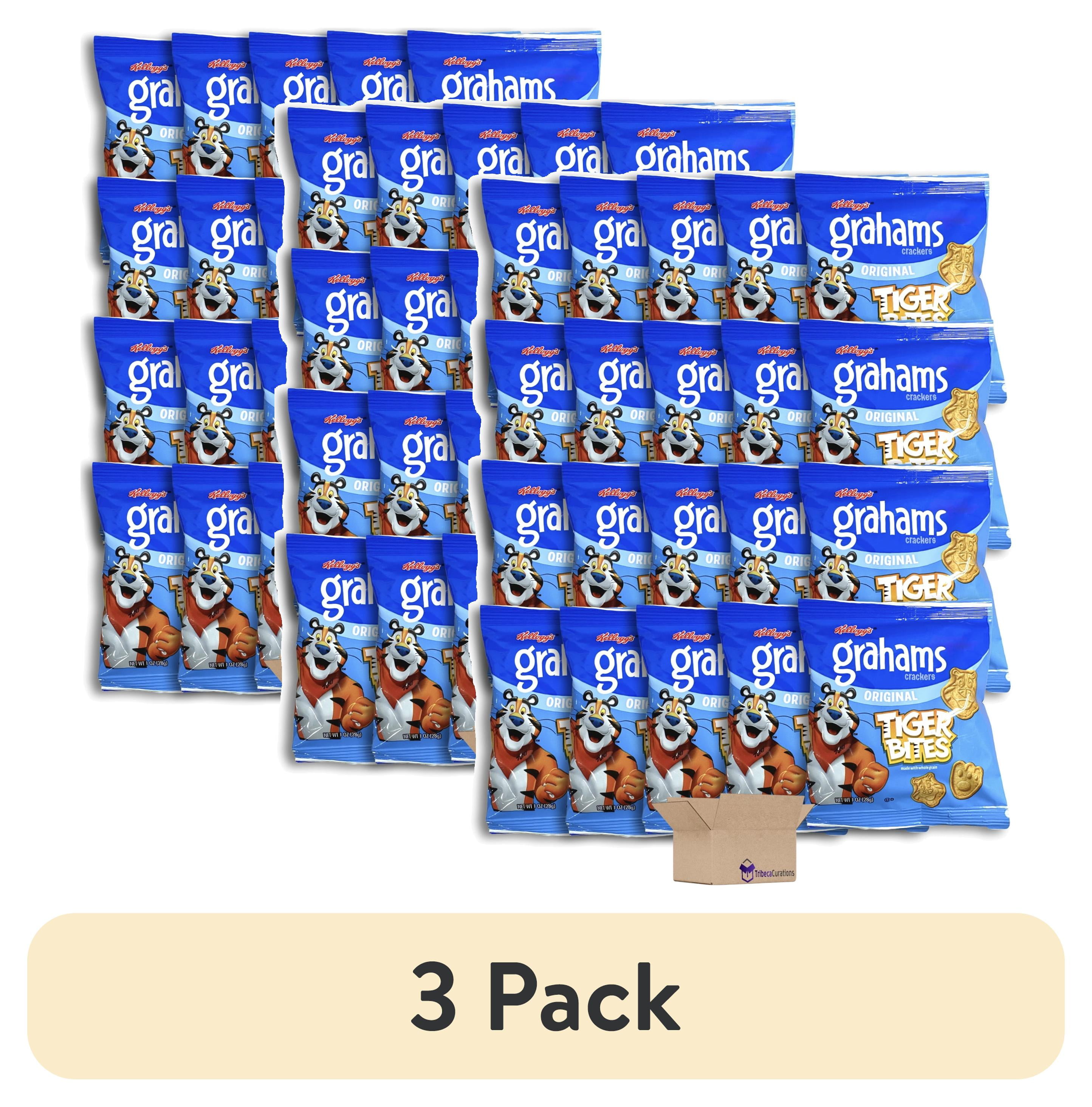 (3 pack) Tiger Bites Grahams Crackers Curated by 1 Ounce | Original ...