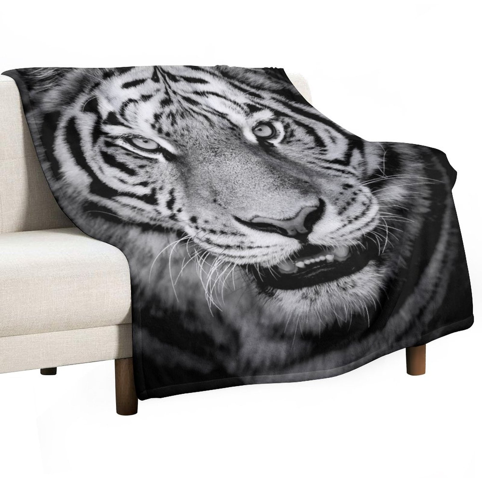 Tiger Blanket, Gift Throw Blanket for Sofa Couch Chair Bed Office, Soft ...