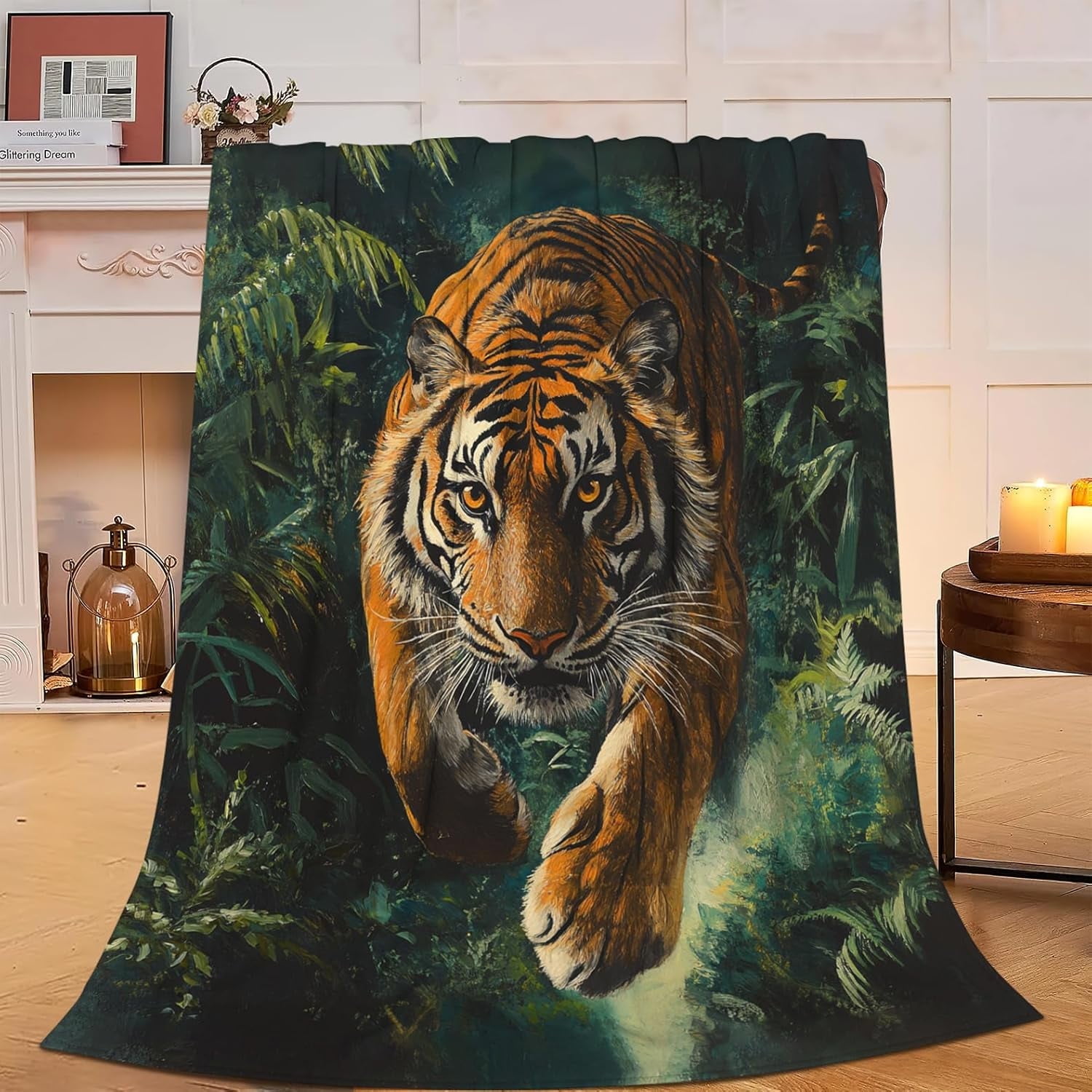 Tiger Blanket Soft Warm Tiger Fleece Plush Throw Blanket Tiger Gifts ...