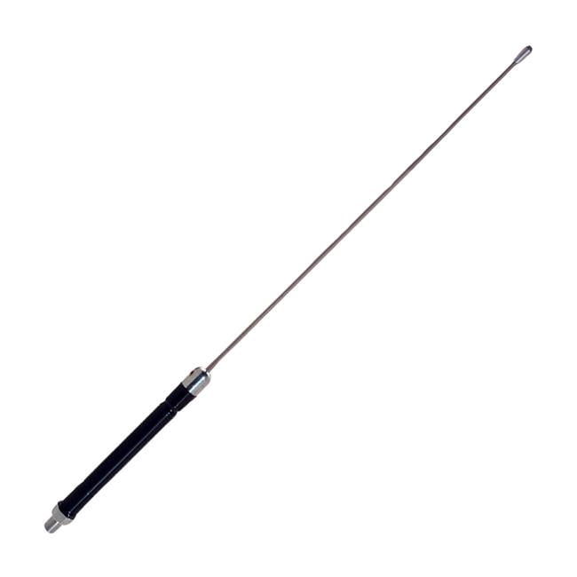 Tiger C28-0-BLACK 67 in. SS Bass Load Whip Antenna - Walmart.com