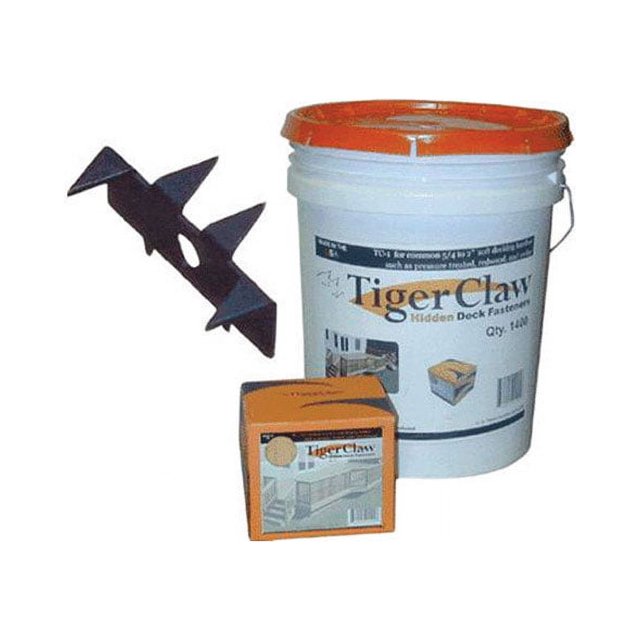 Tiger Claw TC-2 Black Oxide Hidden Deck Fastener 90 pk - Walmart.com