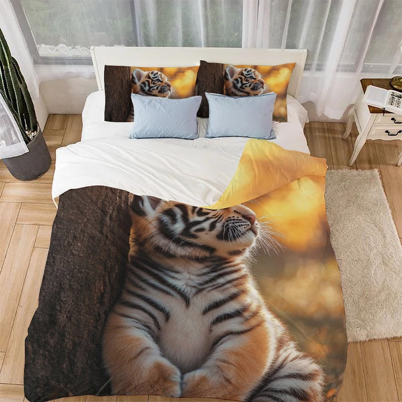 Tiger Comforter Covers 3D Printed Duvet Cover Bedding Set Quilt Cover ...