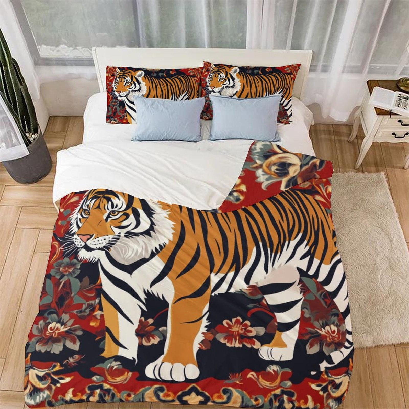 Tiger Comforter Covers Duvet Cover 3D Printed Bedding Set Quilt Cover ...