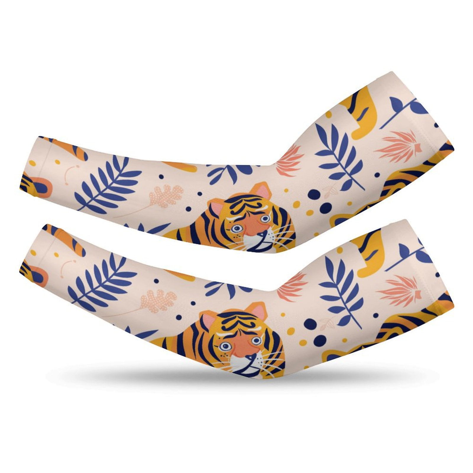 Tiger Cooling Arm Sleeves For Men & Women Sunscreen Arm Cover For ...