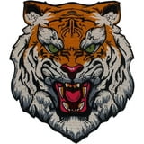 Tiger Embroidered Patches The Roaring Tiger Embroidery Applique Patches ...