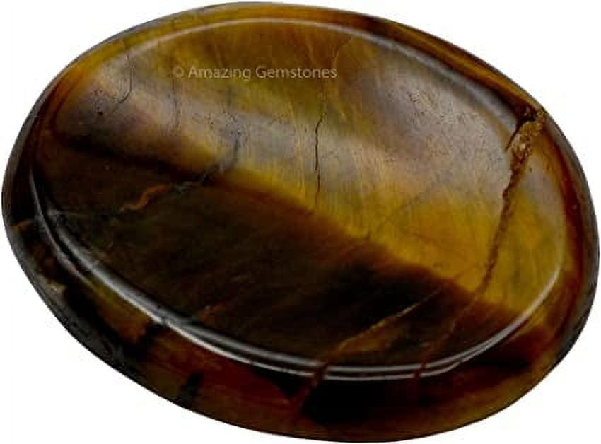 Tiger Eye Crystal Thumb Worry Stone for Anxiety - Walmart.com