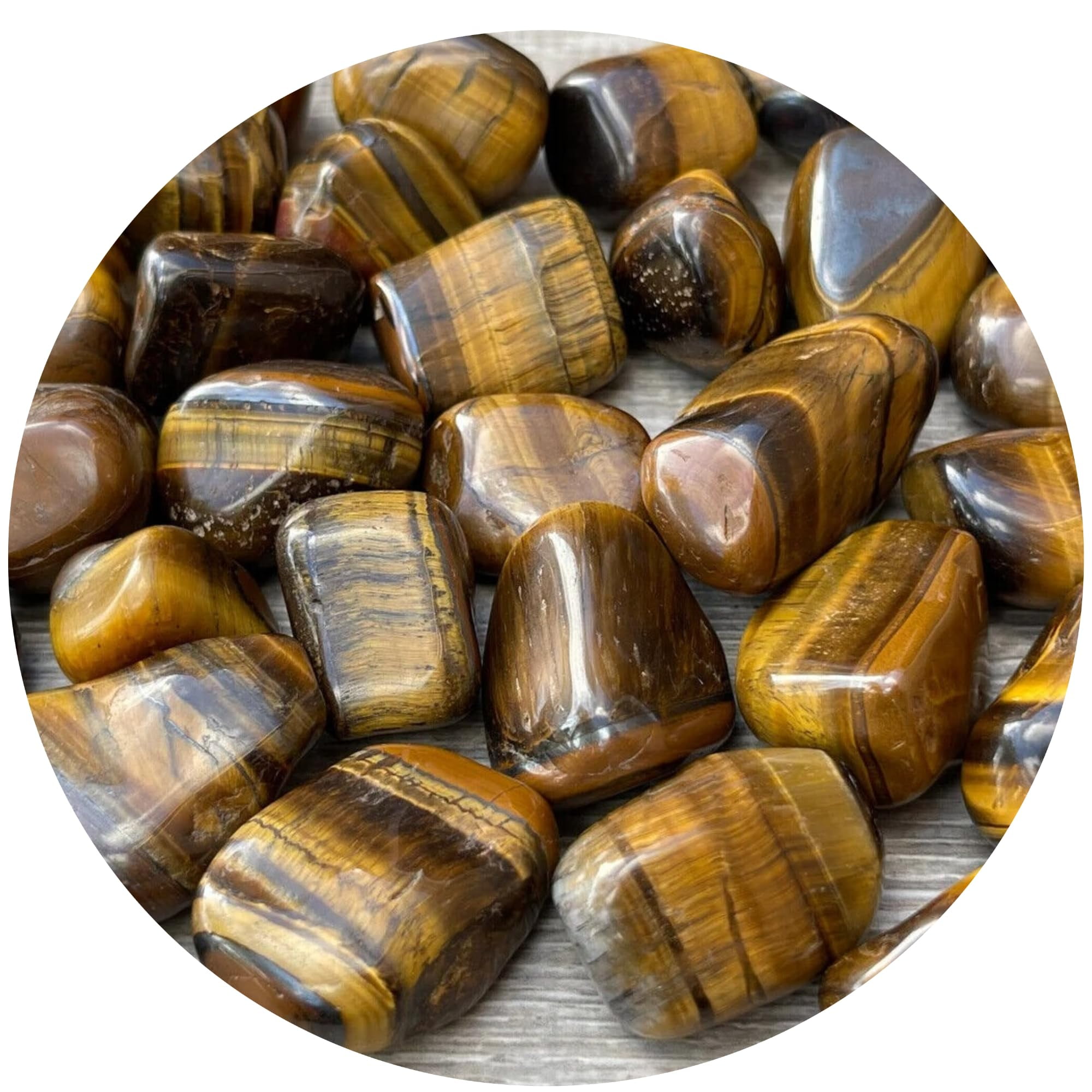Tiger Eye Tumbled Stones, Polished Tiger Eye Gemstone, Tiger Eye ...