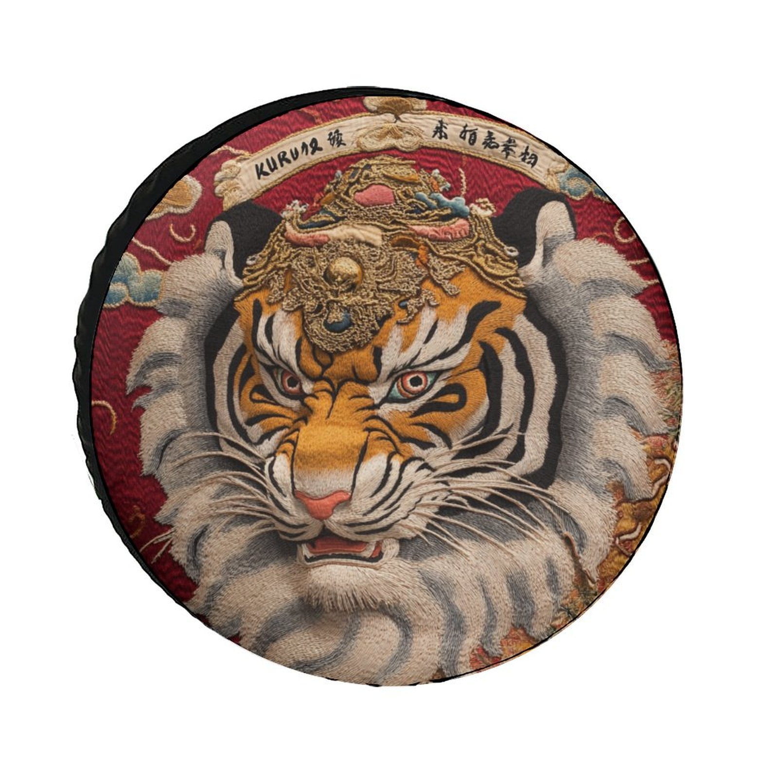 Tiger Face Heavy Duty Spare Tire Cover Animal Theme Waterproof Sun ...