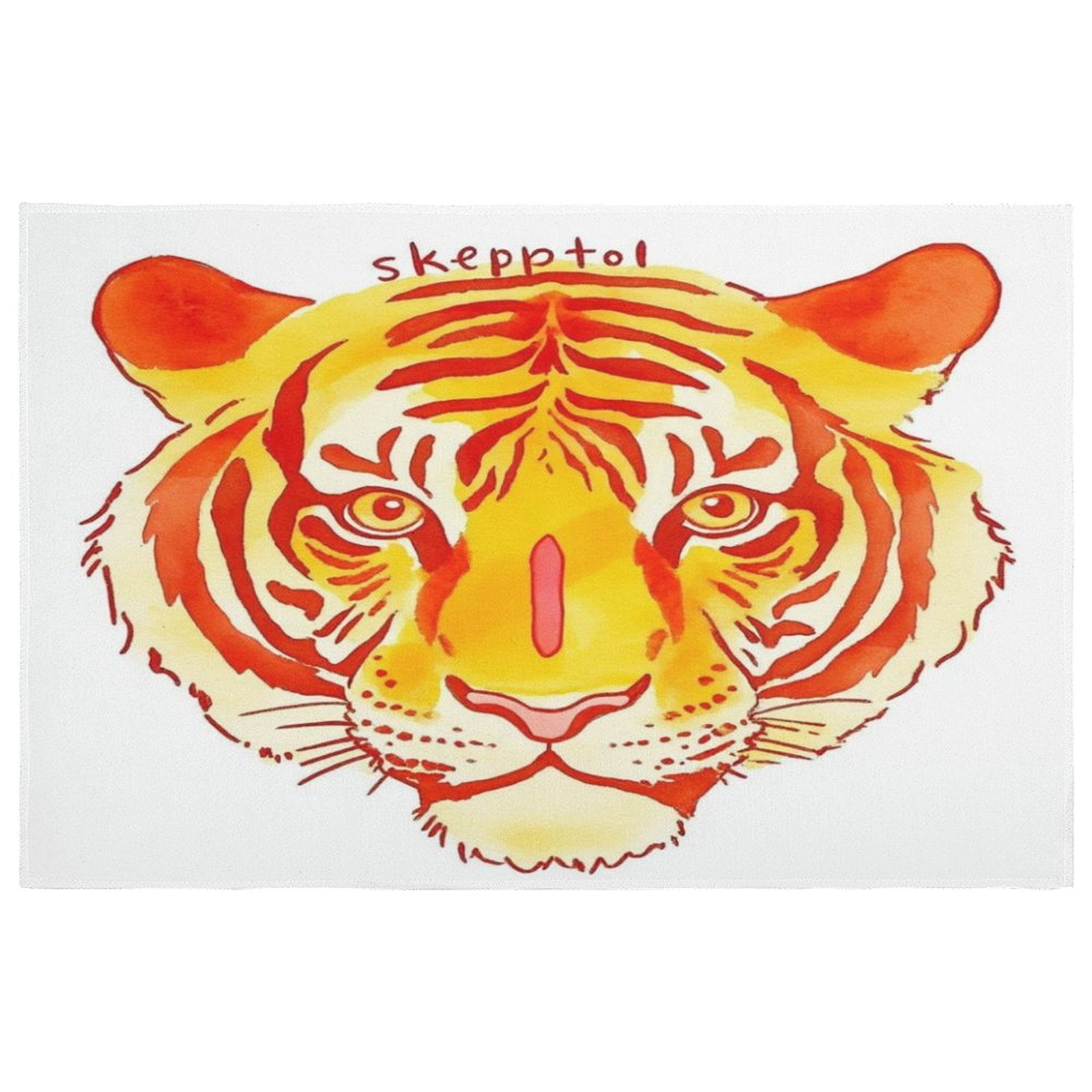 Tiger Face Watercolor Art Adult Home Decor Bedroom Living Room Crystal ...
