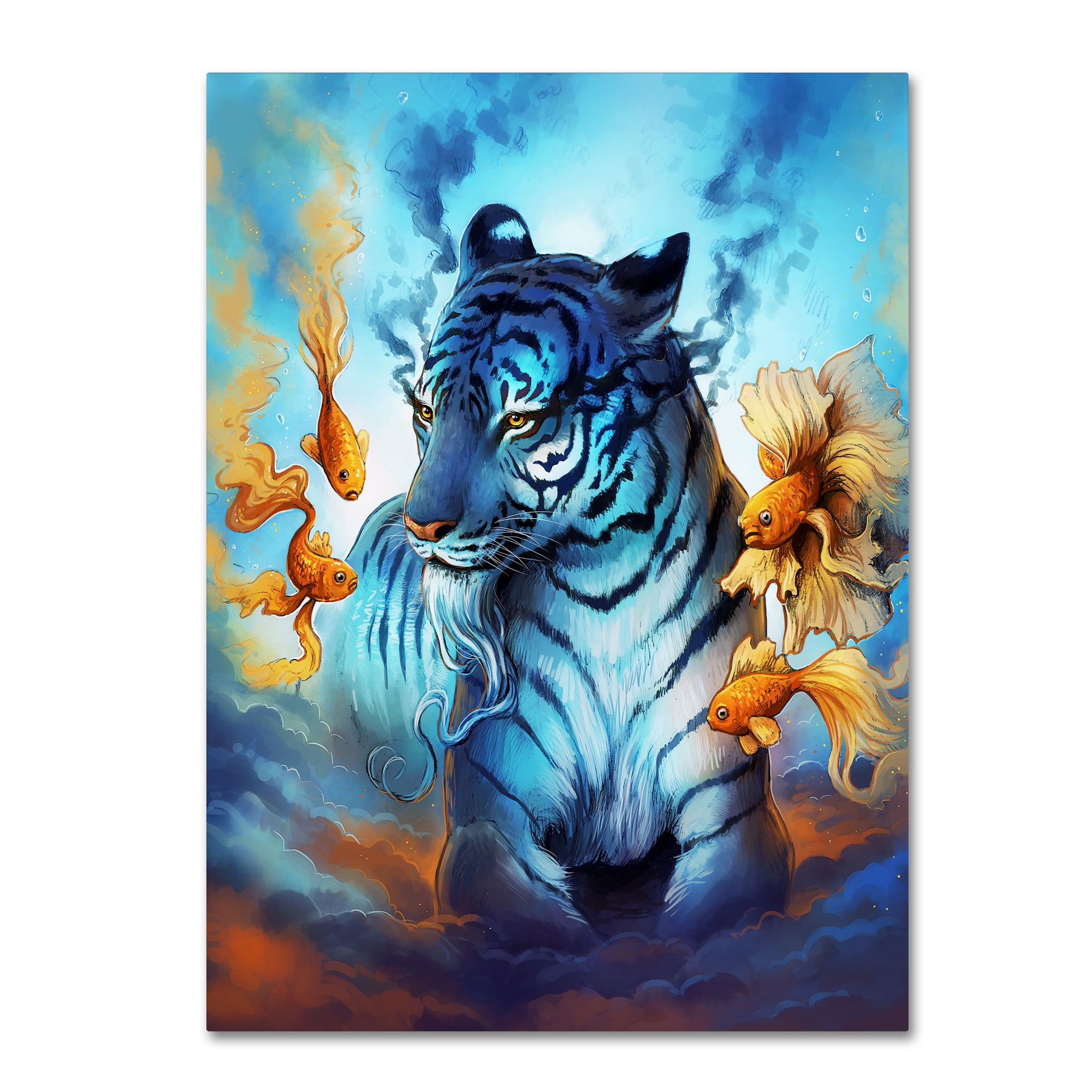 Tiger Fish' Canvas Art by JoJoesArt - Walmart.com