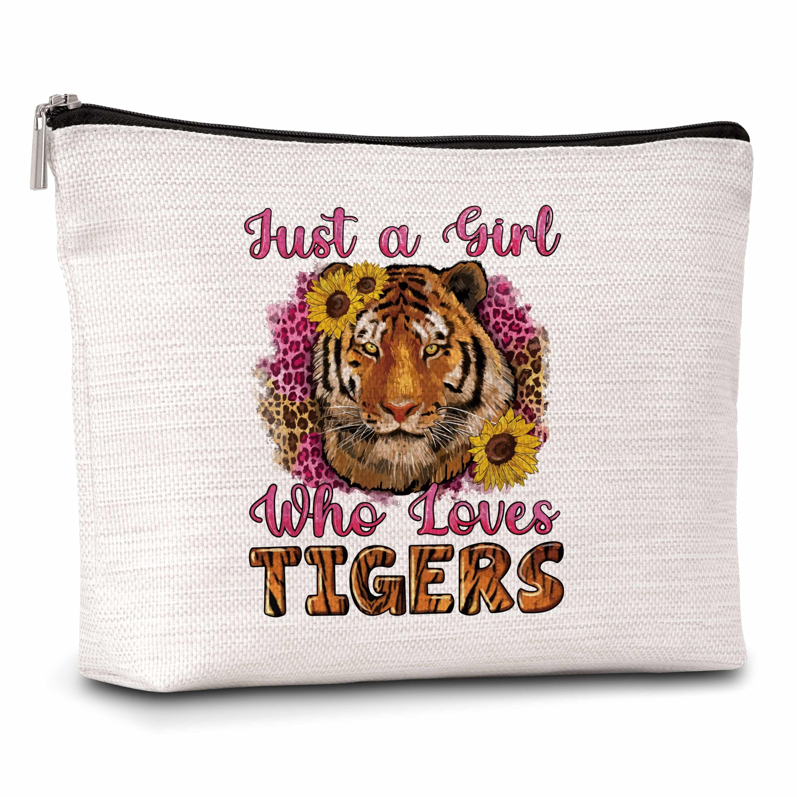 Tiger Gifts Makeup Bag For Woman, Just A Woman Who Loves Tigers ...